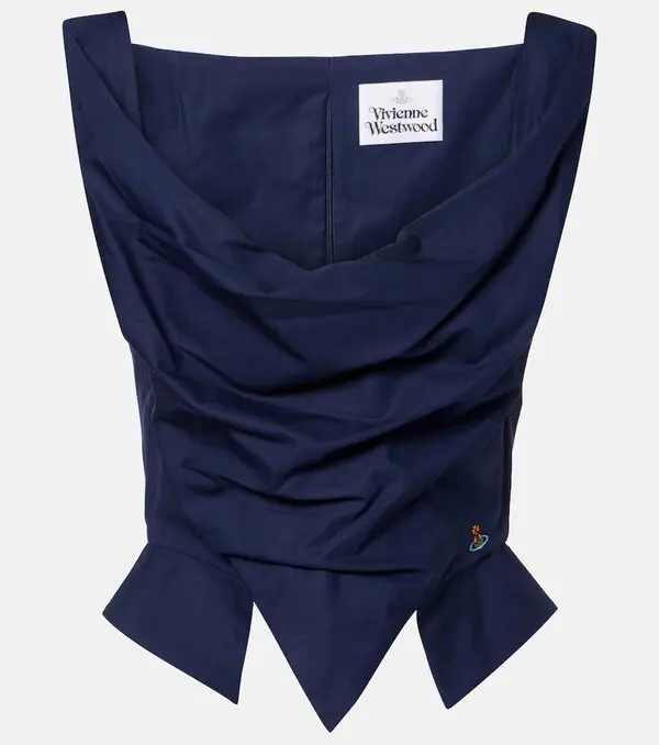 VIVIENNE WESTWOOD Cotton Bustier Top - Blue