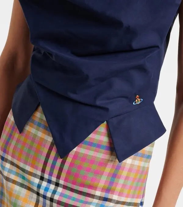 VIVIENNE WESTWOOD Cotton Bustier Top - Blue