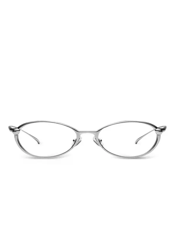 GENTLE MONSTER Boba 02 Round Frame Eyeglasses - Silver