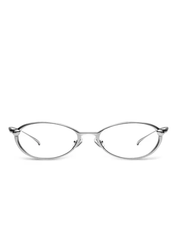 GENTLE MONSTER Boba 02 Round Frame Eyeglasses - Silver