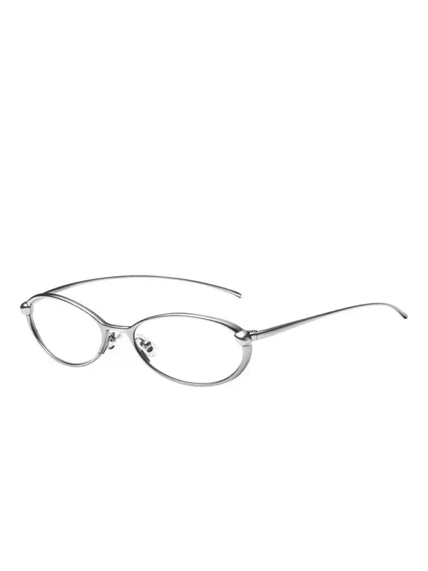 GENTLE MONSTER Boba 02 Round Frame Eyeglasses - Silver