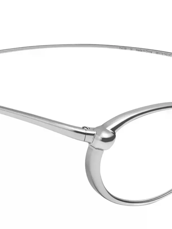 GENTLE MONSTER Boba 02 Round Frame Eyeglasses - Silver