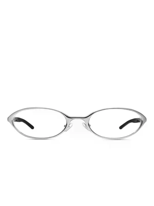 GENTLE MONSTER Moody 02 Oval-frame Glasses - Silver