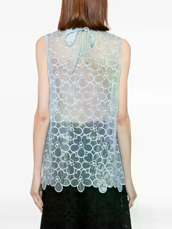 Cecilie Bahnsen Sleeveless Lace Vest