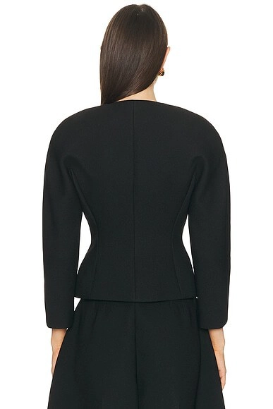 Jacquemus La Petite Veste Ovalo - Black
