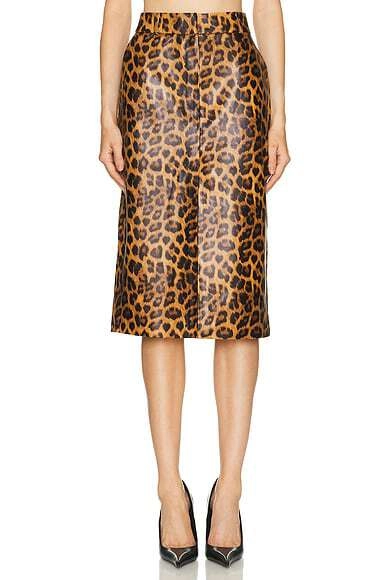 AEXAE Leather Maxi Skirt