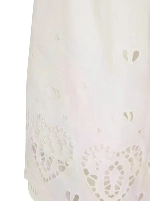 Stella McCartney Heart-embroidered Scalloped Hem Shorts