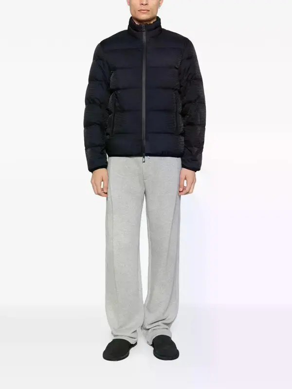 Emporio Armani Zip-up Jacket With All-over Pattern