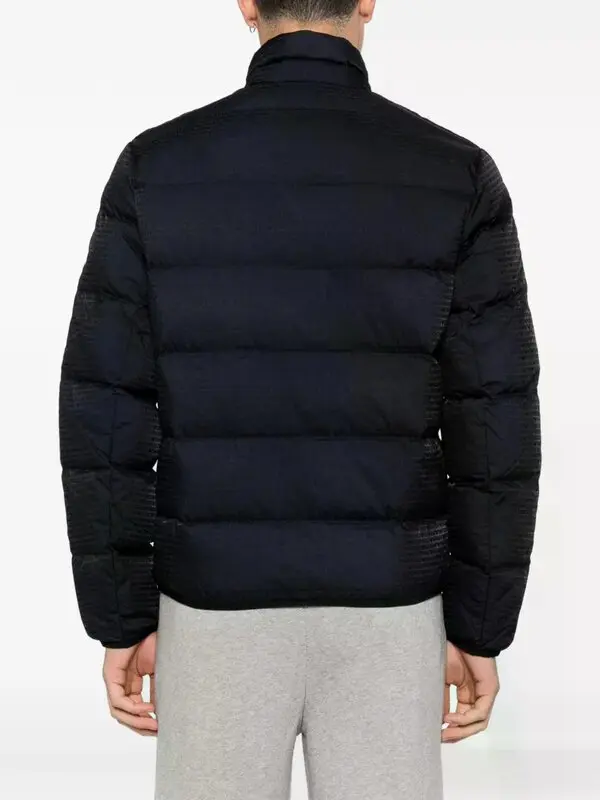 Emporio Armani Zip-up Jacket With All-over Pattern