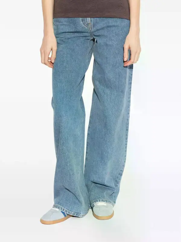IRO PARIS Five-pocket High-rise Faded Effect Jeans