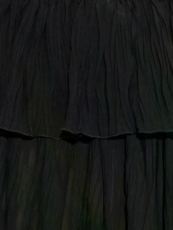 Blumarine Asymmetrical Tiered Skirt - Black