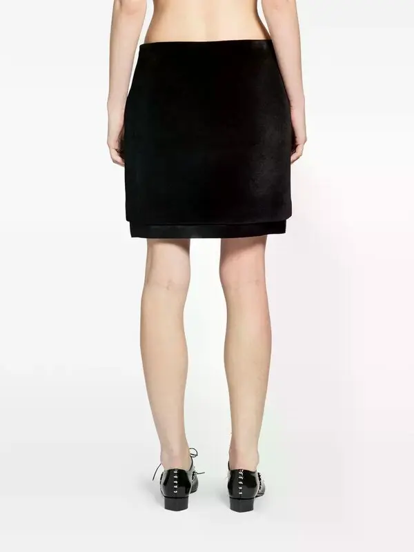 JIL SANDER Layered Mini Skirt - Black