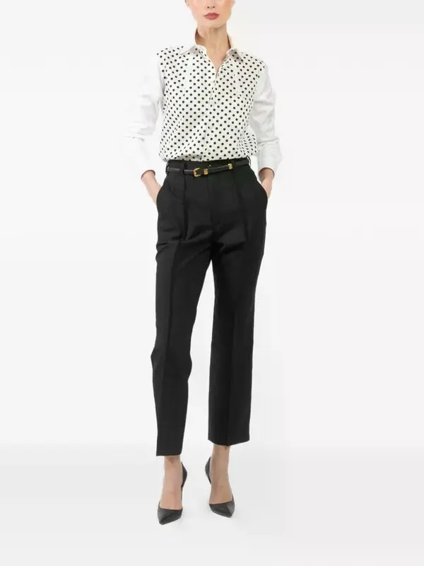 SHIRO SAKAI Polka-dot Panelled Shirt