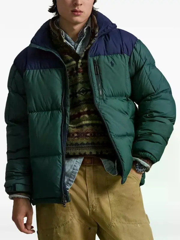 Polo Ralph Lauren Colour-block Padded Jacket - Green