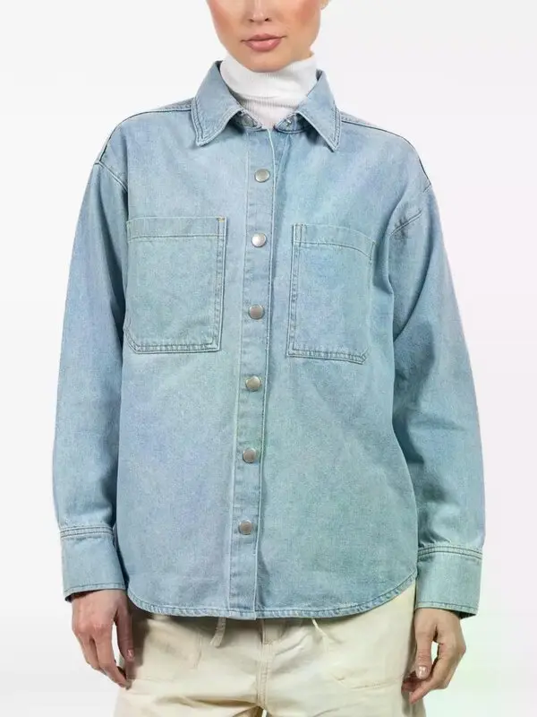 DL1961 Denim Overshirt With Press-stud Fastening And Chest Pockets
