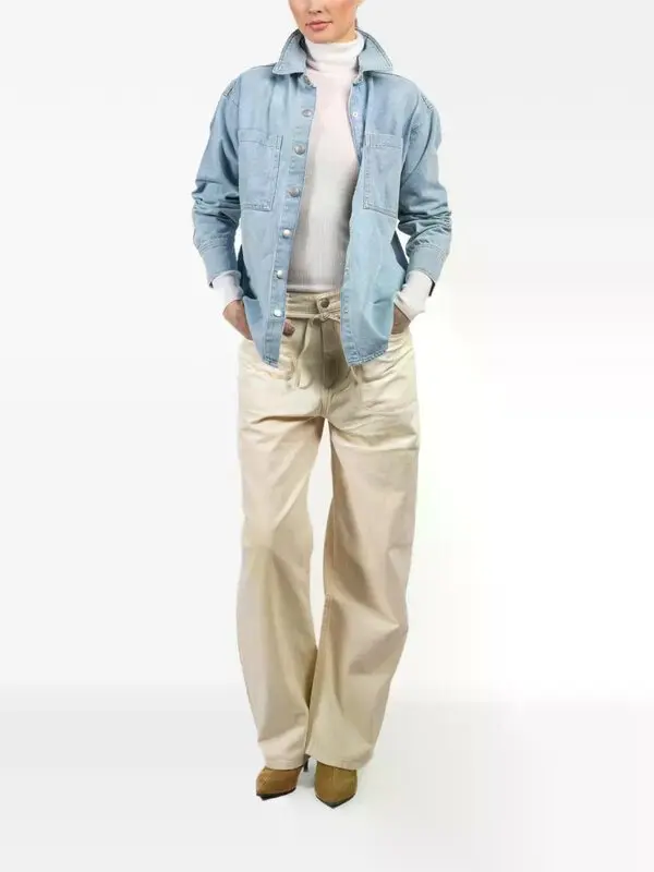 DL1961 Denim Overshirt With Press-stud Fastening And Chest Pockets