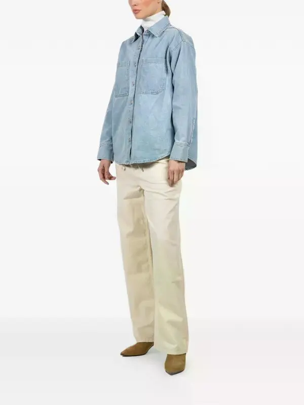 DL1961 Denim Overshirt With Press-stud Fastening And Chest Pockets
