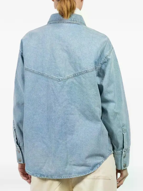 DL1961 Denim Overshirt With Press-stud Fastening And Chest Pockets