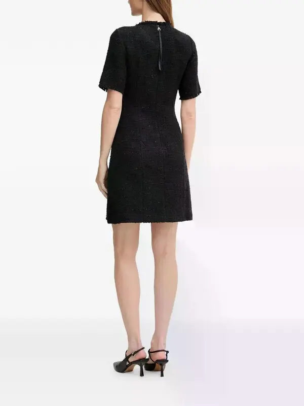 JOOP! Frayed-trim Short-sleeve Mini Dress