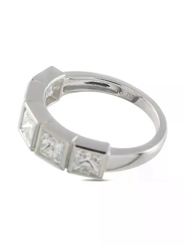 LB EXCLUSIVE 18k White Gold Princess-cut Diamond Five Stone Ring
