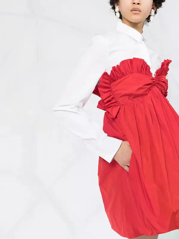 Philosophy Di Lorenzo Serafini Ruffled Sweetheart Mini Dress