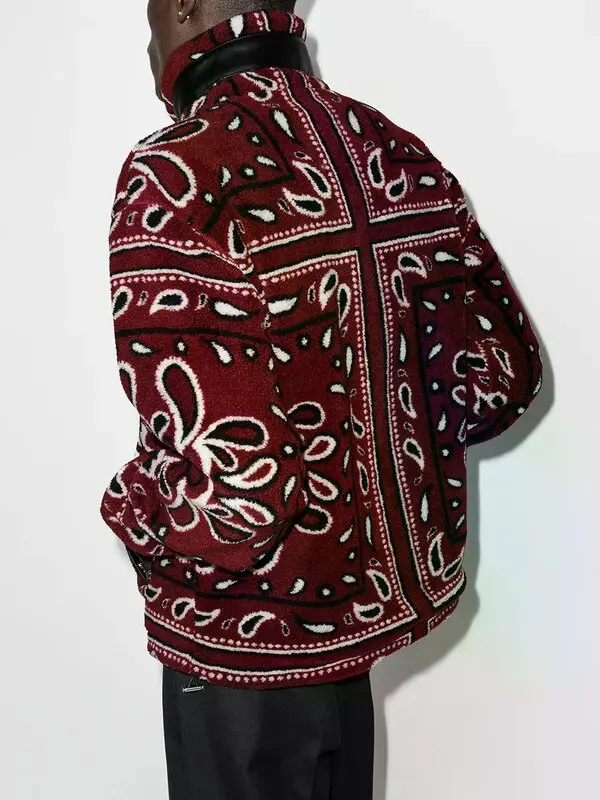 Amiri Bandana Print Fleece Jacket