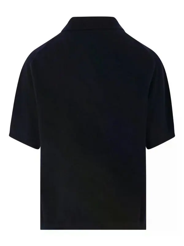 ALLUDE Three-button Polo Shirt - Black