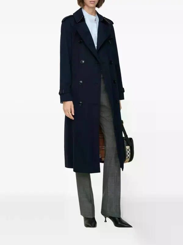 Burberry Waterloo Heritage Trench Coat - Blue
