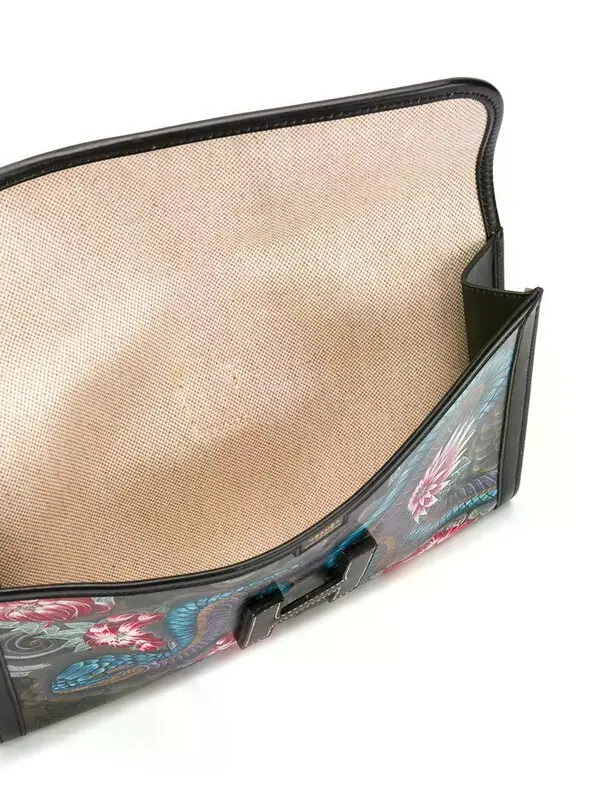 Hermès 1991 Jige Printed Clutch