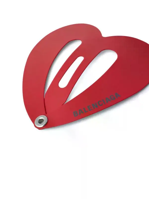 Balenciaga Eiffel Tower And Heart Hair Clips - Silver