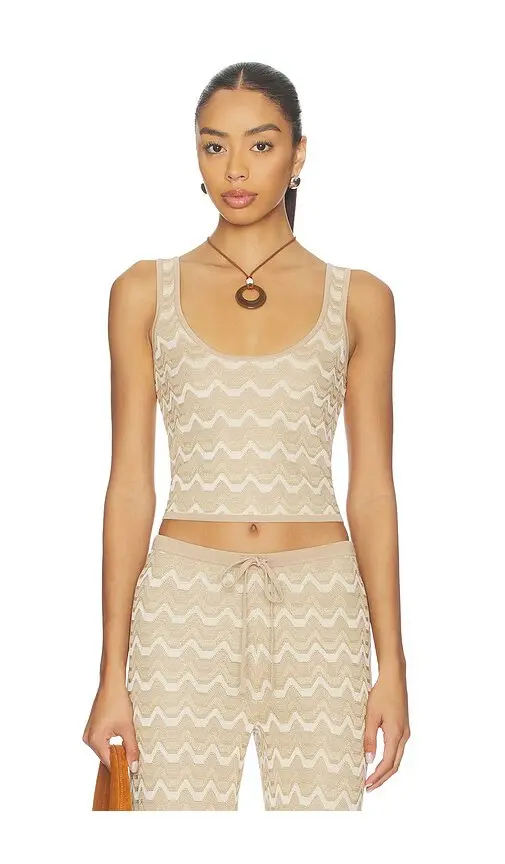 Devon Windsor X Revolve Felina Knit Top - Tan