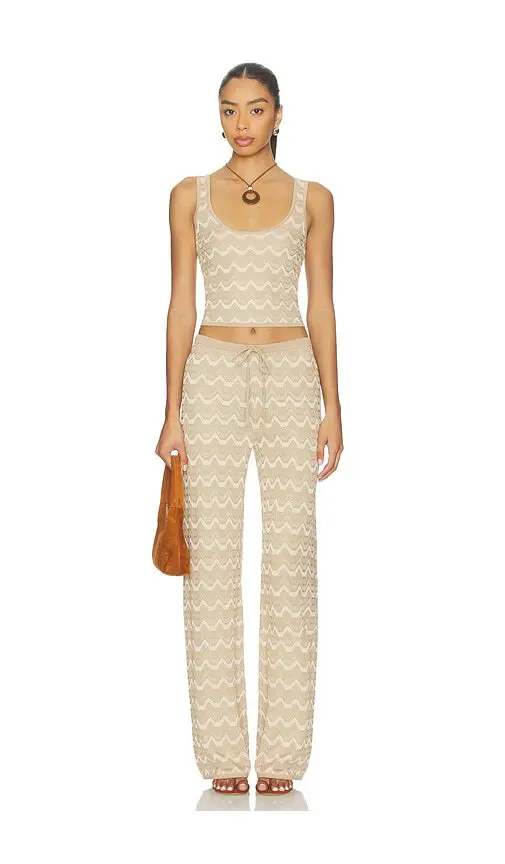 Devon Windsor X Revolve Felina Knit Top - Tan