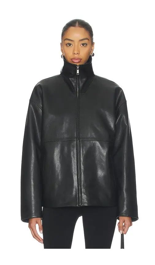 EAVES Jorunn Leather Jacket - Black
