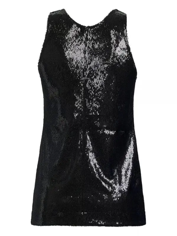 TOTEME Embellished Sequin High Neck Top