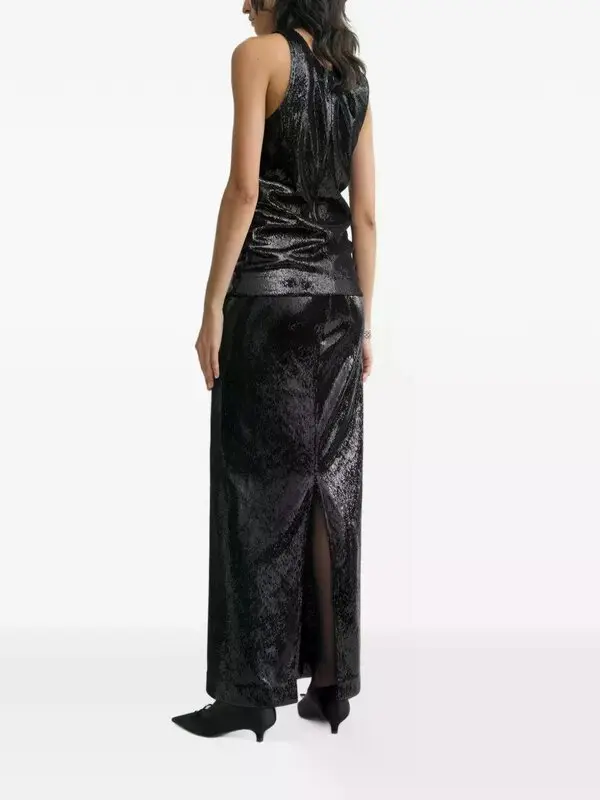 TOTEME Embellished Sequin High Neck Top