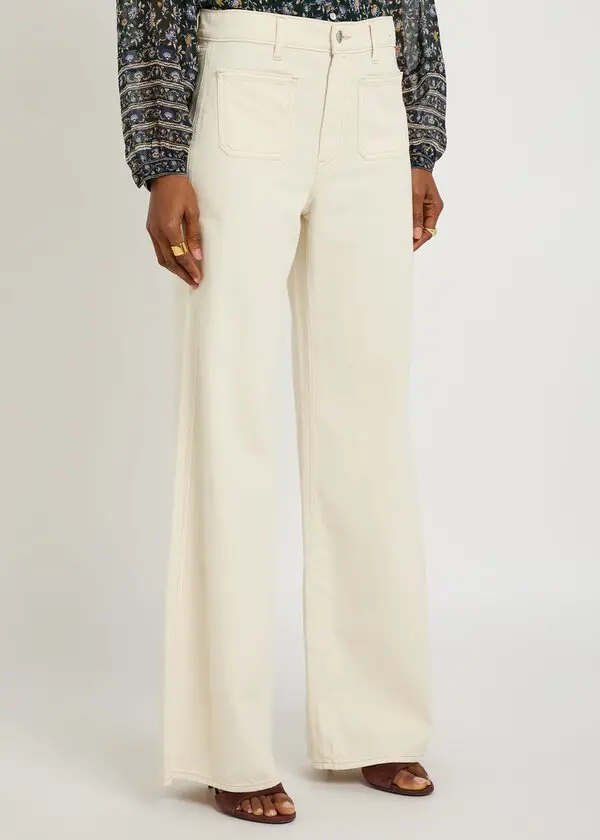 Veronica Beard Kasey Wide-leg Jeans