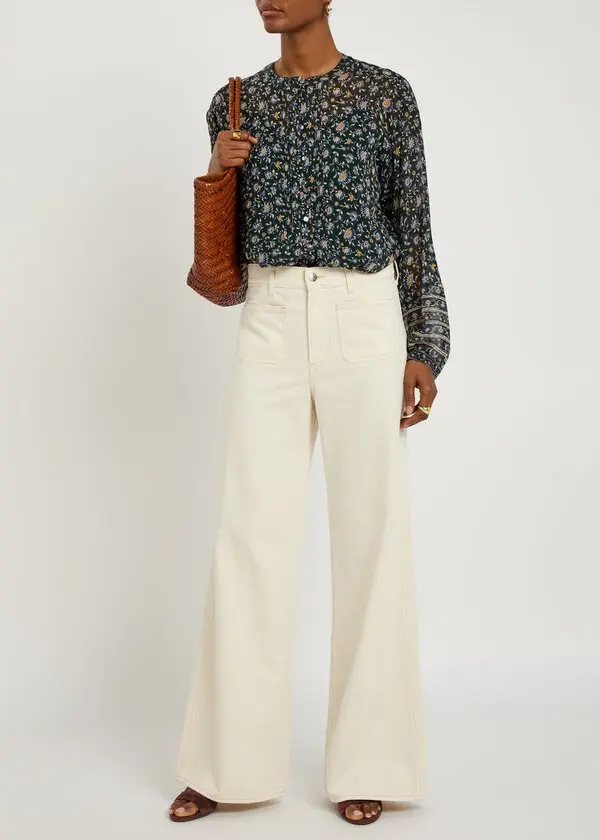 Veronica Beard Kasey Wide-leg Jeans
