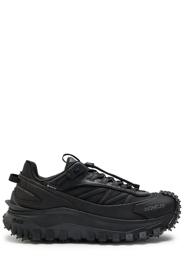 Moncler Trailgrip Gtx Panelled Mesh Sneakers - Black