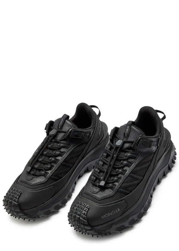 Moncler Trailgrip Gtx Panelled Mesh Sneakers - Black