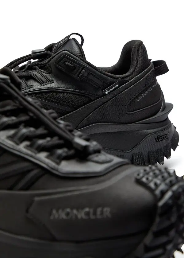 Moncler Trailgrip Gtx Panelled Mesh Sneakers - Black