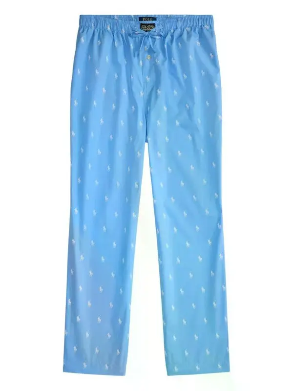 Polo Ralph Lauren Logo-pattern Pajama Pants - Blue