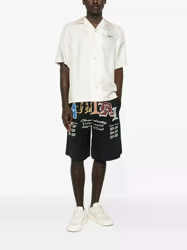 Amiri Graphic Drawstring Shorts