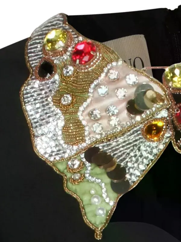 Valentino Garavani Embellished Collar Mini Dress