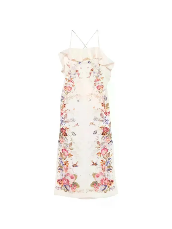 Zimmermann Patience Frill Midi Dress