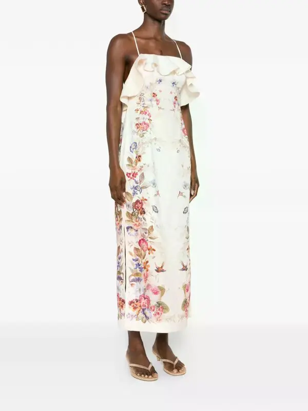 Zimmermann Patience Frill Midi Dress