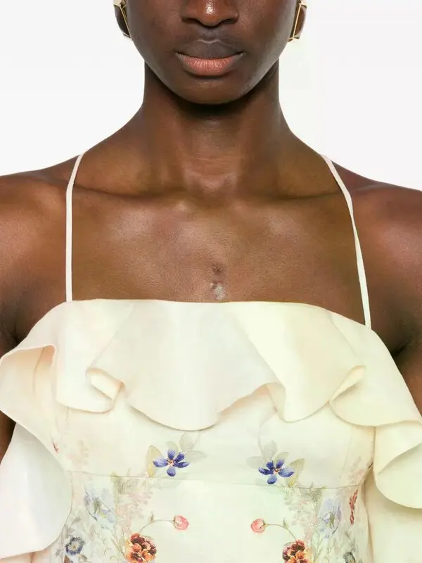 Zimmermann Patience Frill Midi Dress