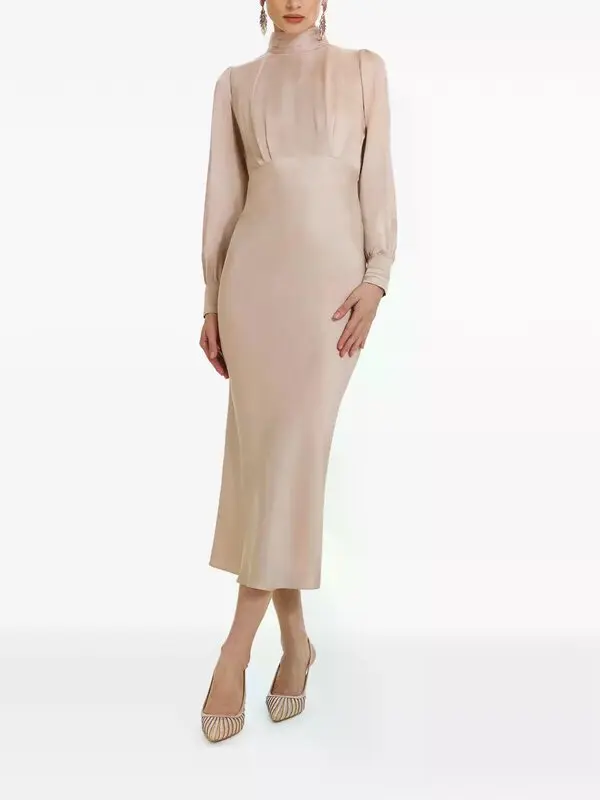 FRAMBOISE Jacob High-neck Midi Dress