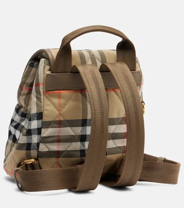 Burberry Mini Check Backpack - Beige