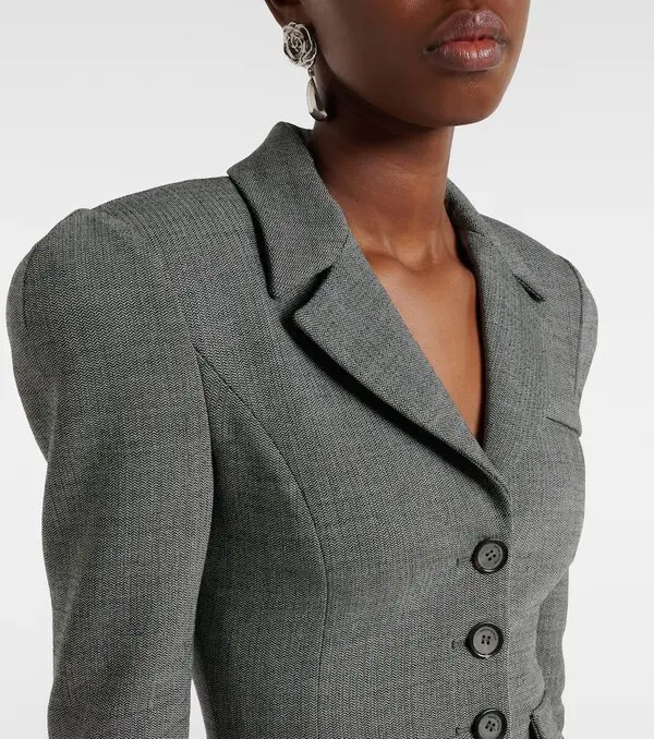 Magda Butrym Wool-blend Blazer - Grey