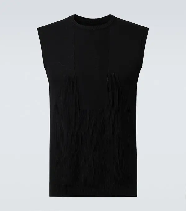 Rick Owens Ribbed-knit Virgin Wool Tank Top